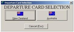 Printing departure cards(australia & nz only) | Travelog